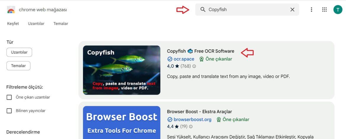 Copyfish Chrome Eklentisi ile Resimlerdeki Metinleri Anında Kopyala!